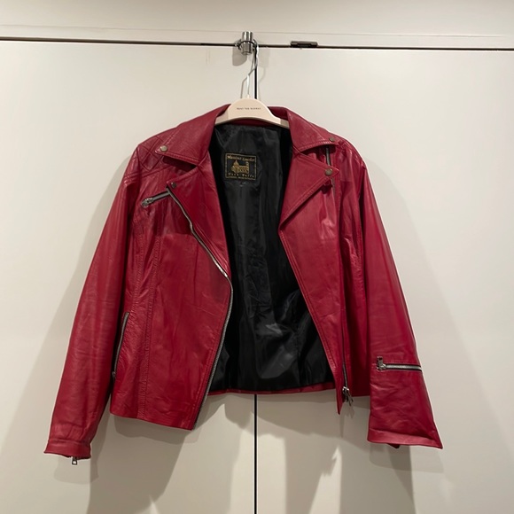 Jackets & Coats | Italian Red Leather Jacket | Poshmark